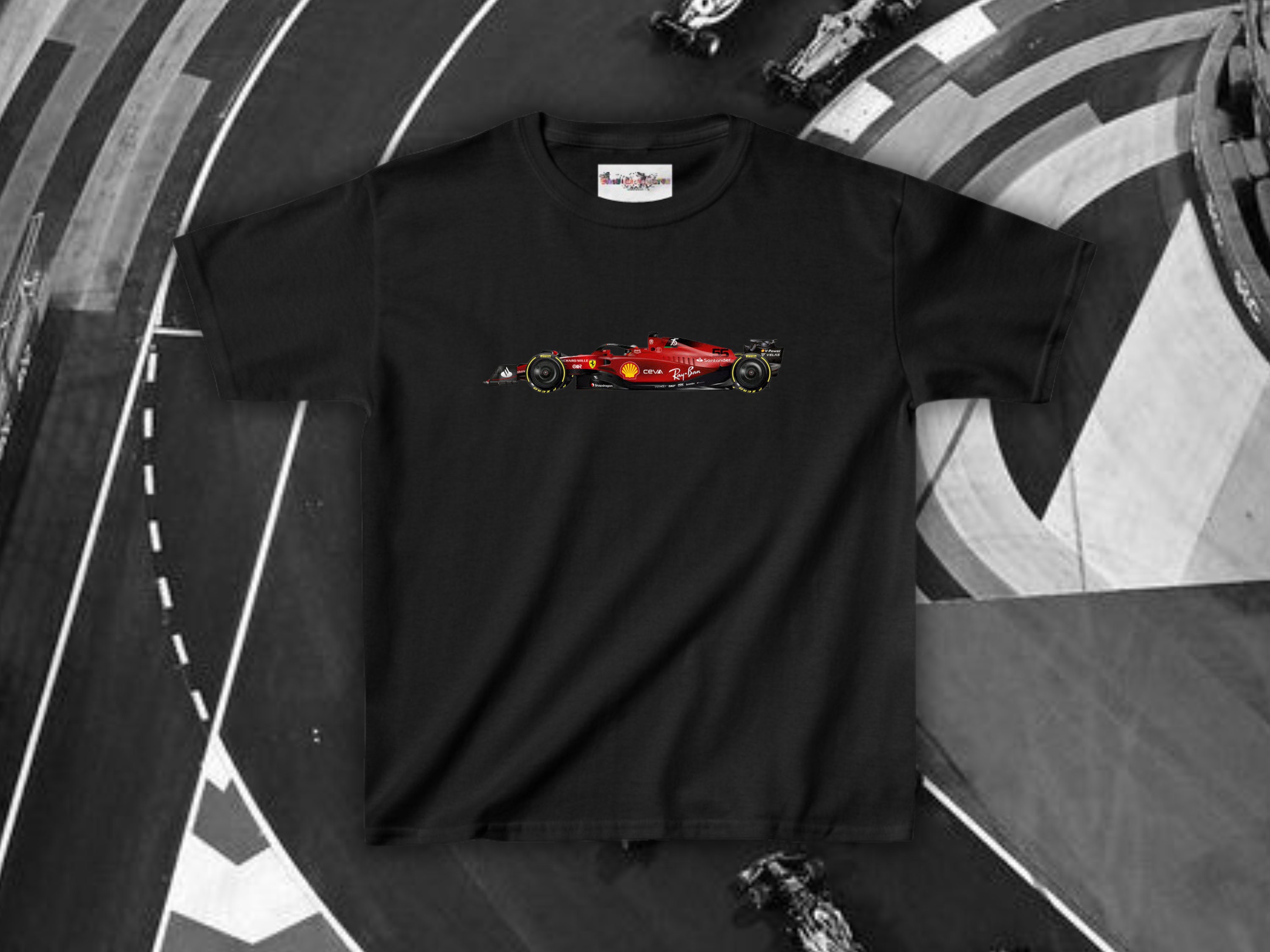 F1 Ferrari Race Car Baby Tee, Charles Leclerc Race Car Tee, Trendy Y2K ...