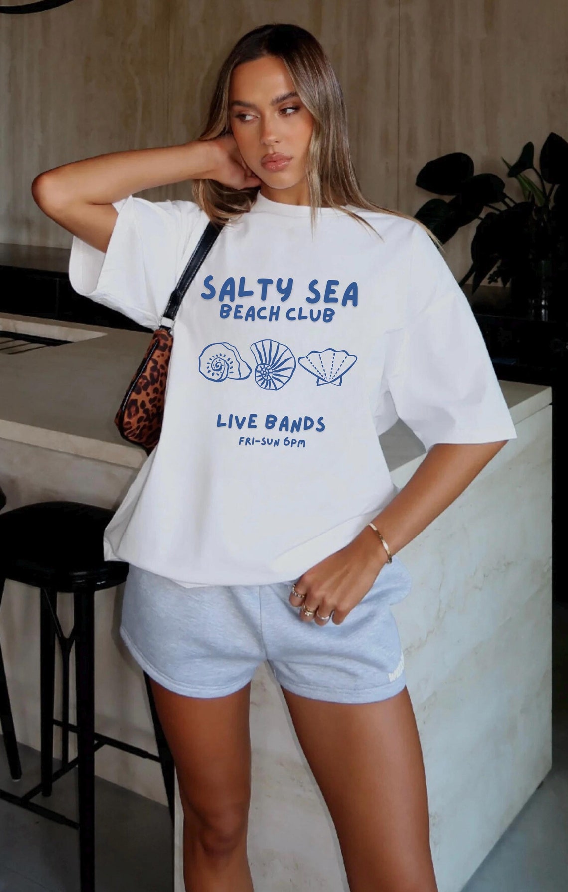 Beach Club Classic Tee, Trendy Ocean Tshirt, Mermaidcore Shirt - Etsy