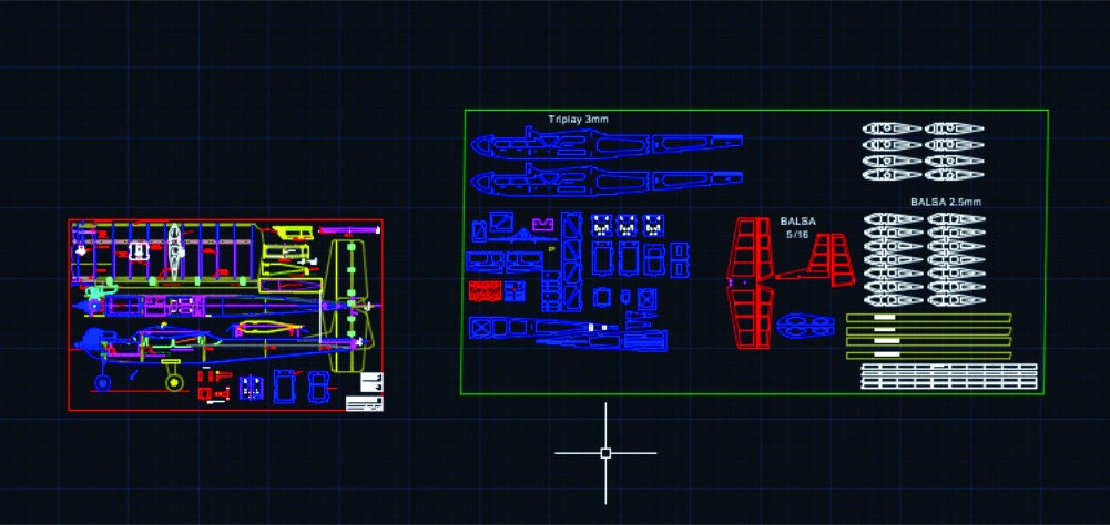 DXF Digital Rc Airplane Plan. Alpha 40 Trainer - Etsy