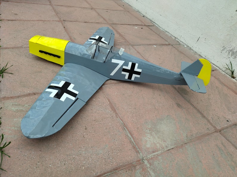 DXF Digital Plan. Messerschmitt BF-109 Rc Plane - Etsy