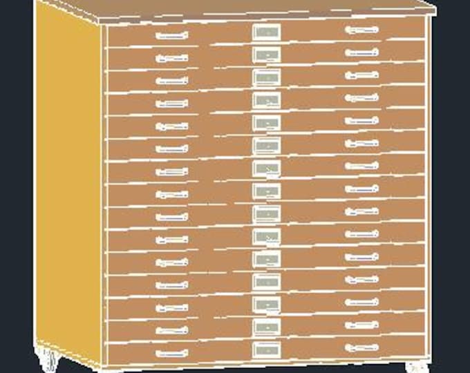 Mayline - Stacor Cole, Safco Flat File Cabinet 5 Drawers for Drawings ...
