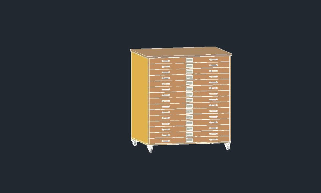 Flat File Cabinet Plans | DIY Blueprint Storage (PDF) - Etsy