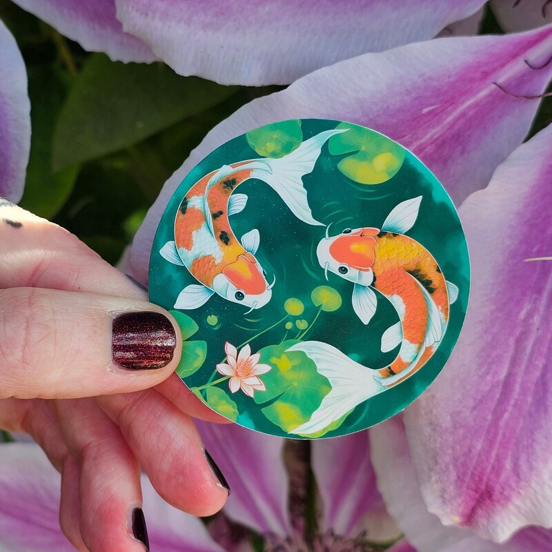 Koi Stickers - Etsy