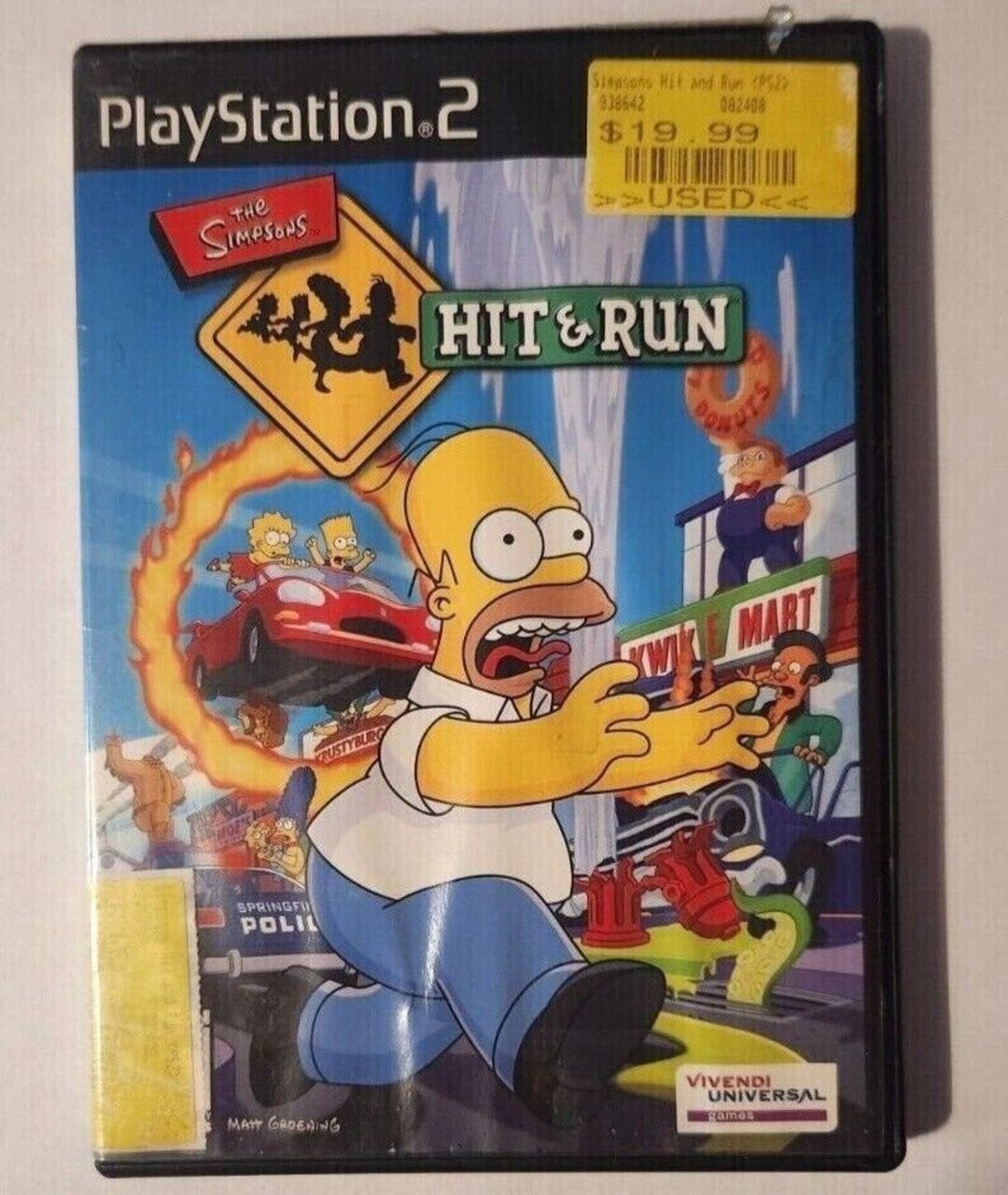 The Simpsons Hit & Run PS2 Game Complete With Case Instructions CIB ...