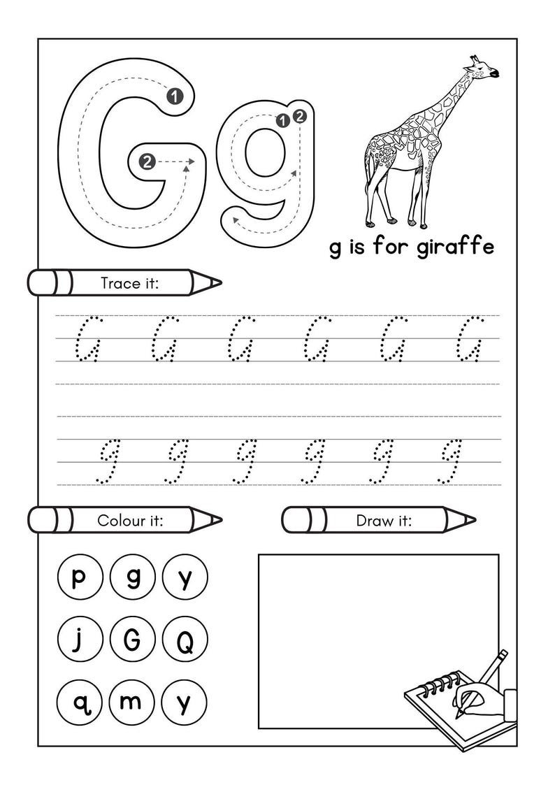 Kids Digital Products | Alphabet Tracing Printables | All 26 Letters ...