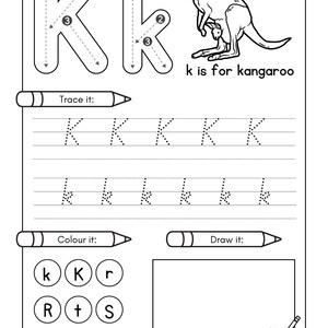 Kids Digital Products | Alphabet Tracing Printables | 4 Alphabet ...