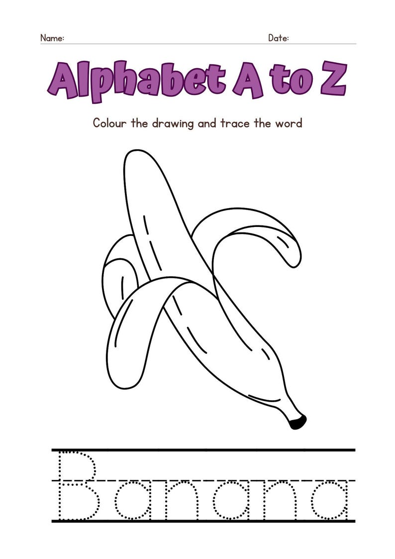 Kids Digital Products | Alphabet Tracing Printables | 4 Alphabet ...