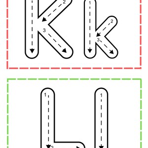 Kids Digital Products | Alphabet Tracing Printables | 4 Alphabet ...