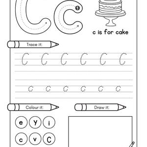 Kids Digital Products | Alphabet Tracing Printables | All 26 Letters ...