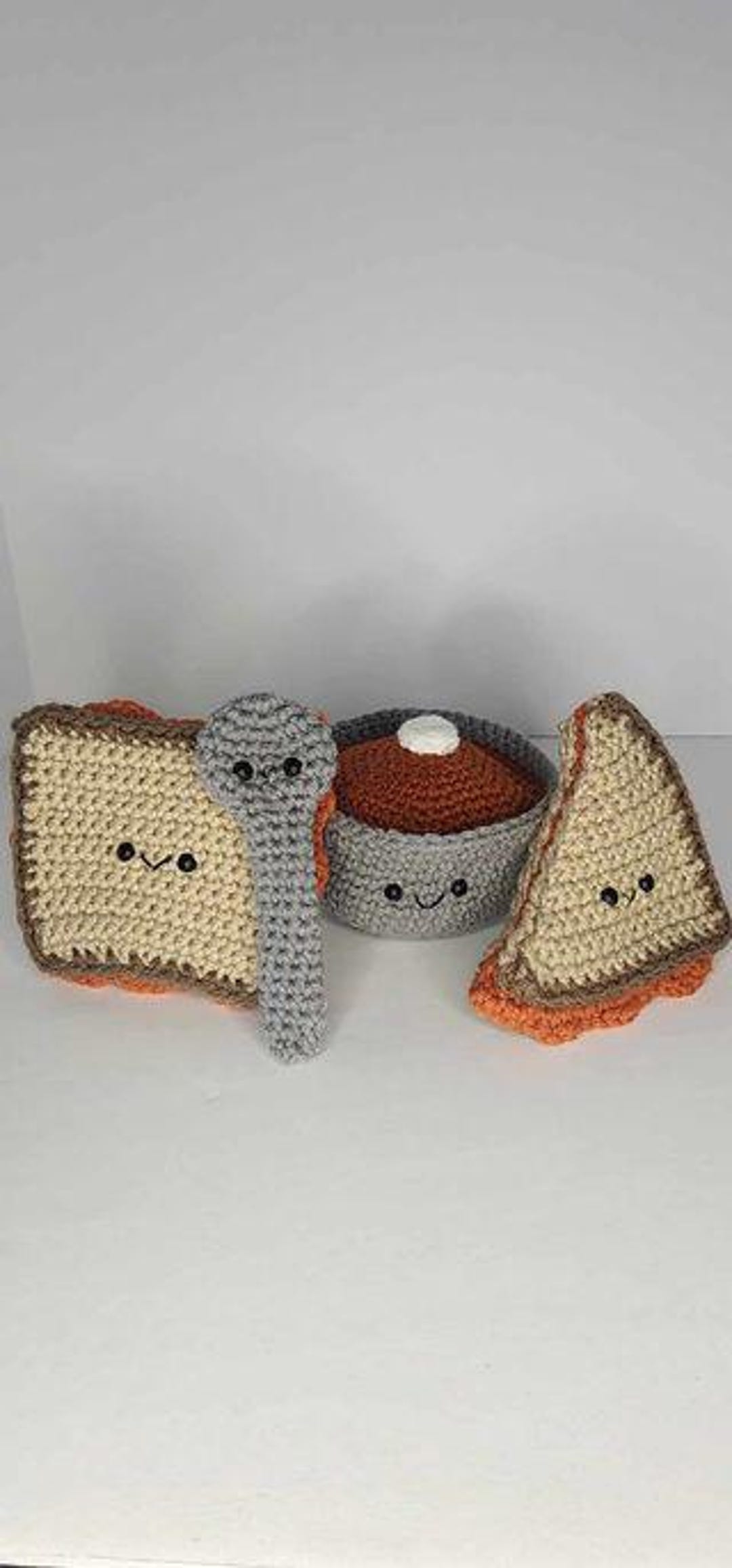 Crochet Amigurumi Tomato Soup With Grilled Cheese Sandwiches Handmade ...