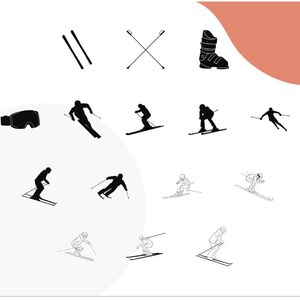 Skiing SVG 30 Pack-winter Sports Bundle Svg, Winter Svg Bundle, Skiing ...