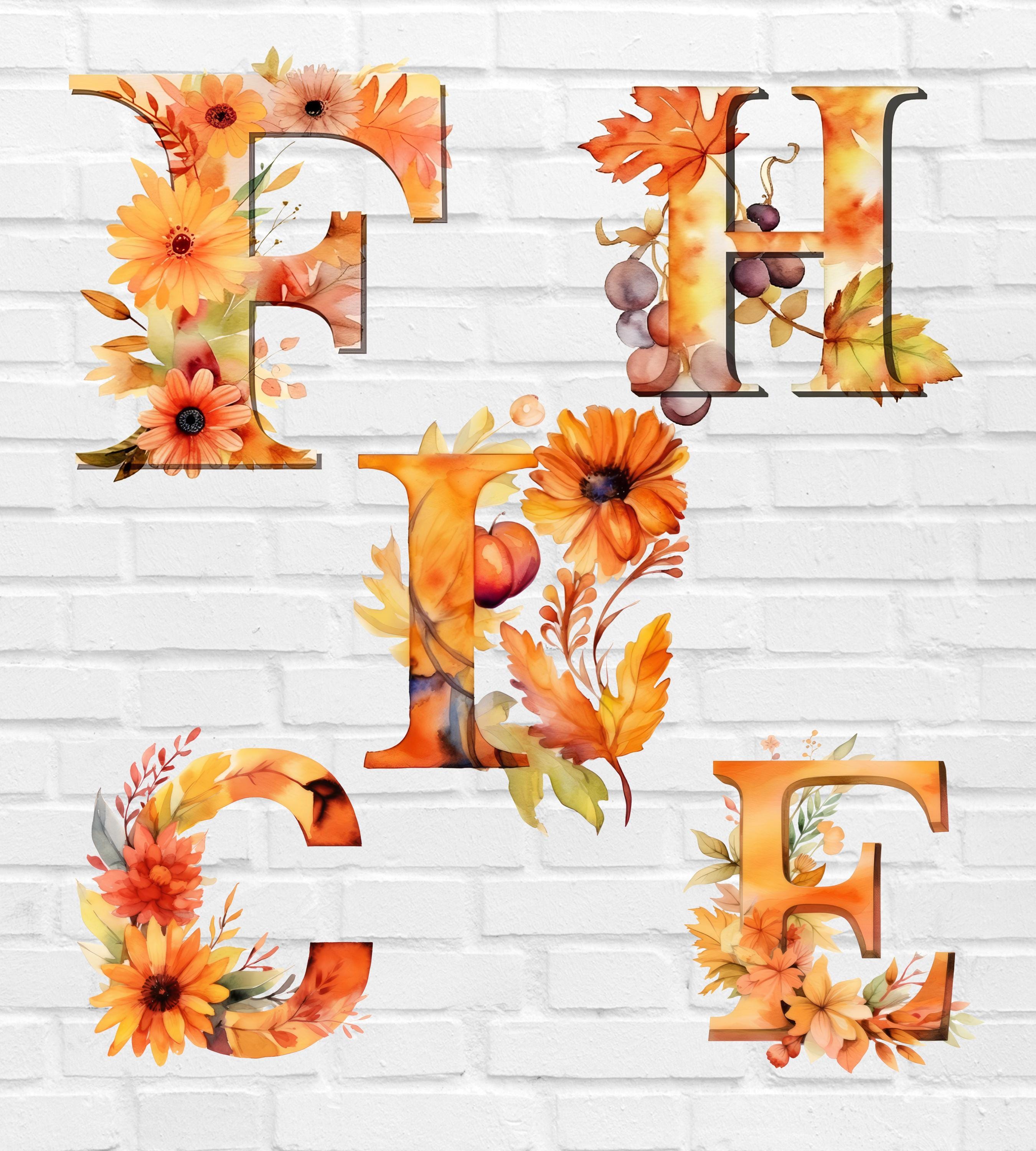 Watercolor Alphabet Clipart Bundle- Commercial Use- Instant Download - Etsy