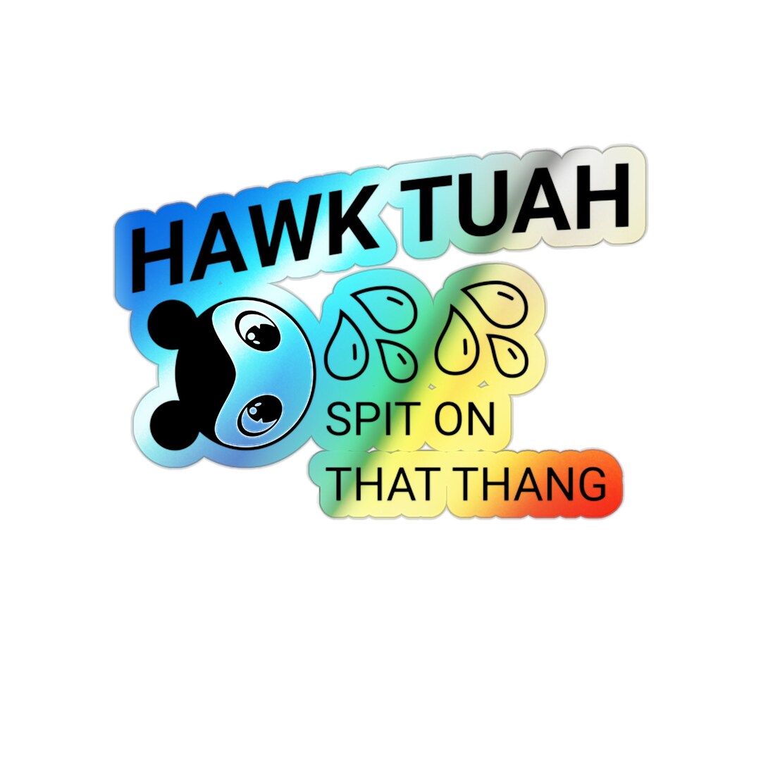 Hawk Tuah Girl Tiktok Holographic Die-cut Stickers - Etsy