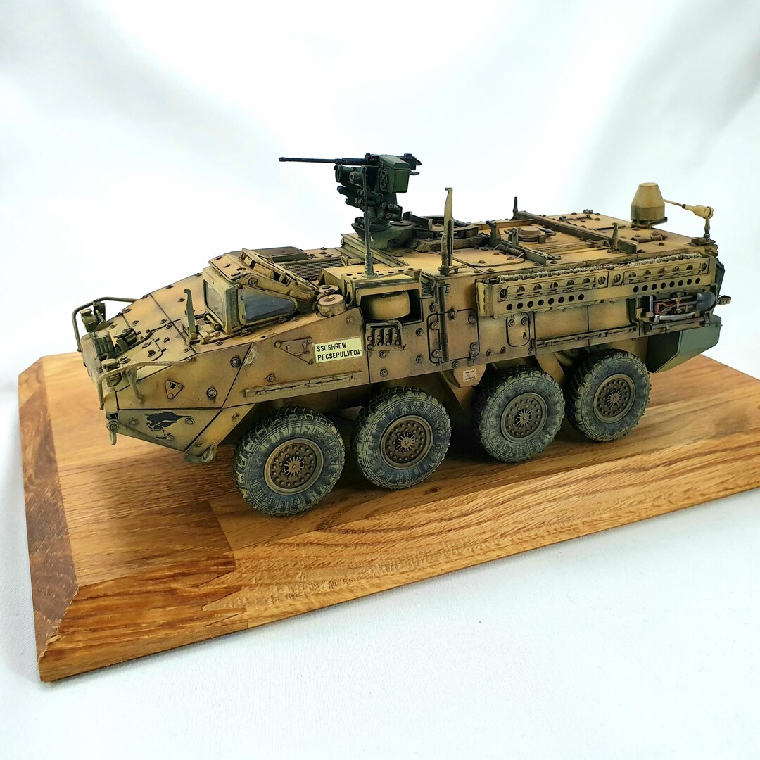 M1130 Stryker Command Vechicle 1:35 Scale Model With Display Base - Etsy