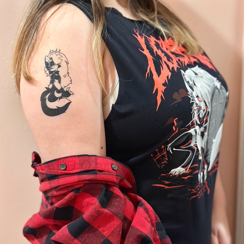 Helluva Boss Loona Temporary Tattoo - Etsy