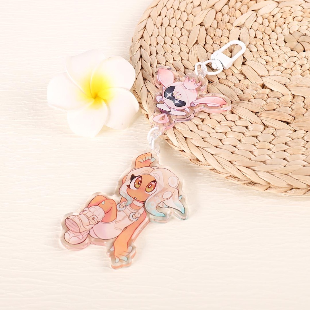 Agent 8 & Pearl Drone | Splatoon 3 Side Order | Acrylic Charm - Etsy