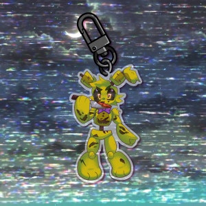 Sinister Springtrap Holographic Acrylic Charm - Etsy