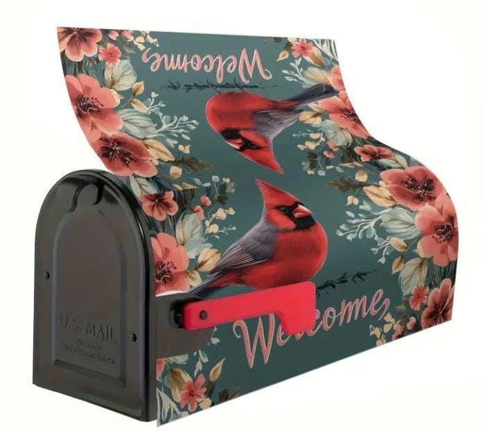Cardinal Theme Mailbox Cover - Etsy