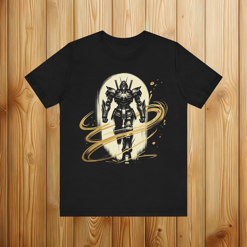 Mecha Robot T-shirt | Cyberpunk Warrior Tee Techwear Anime Shirt ...