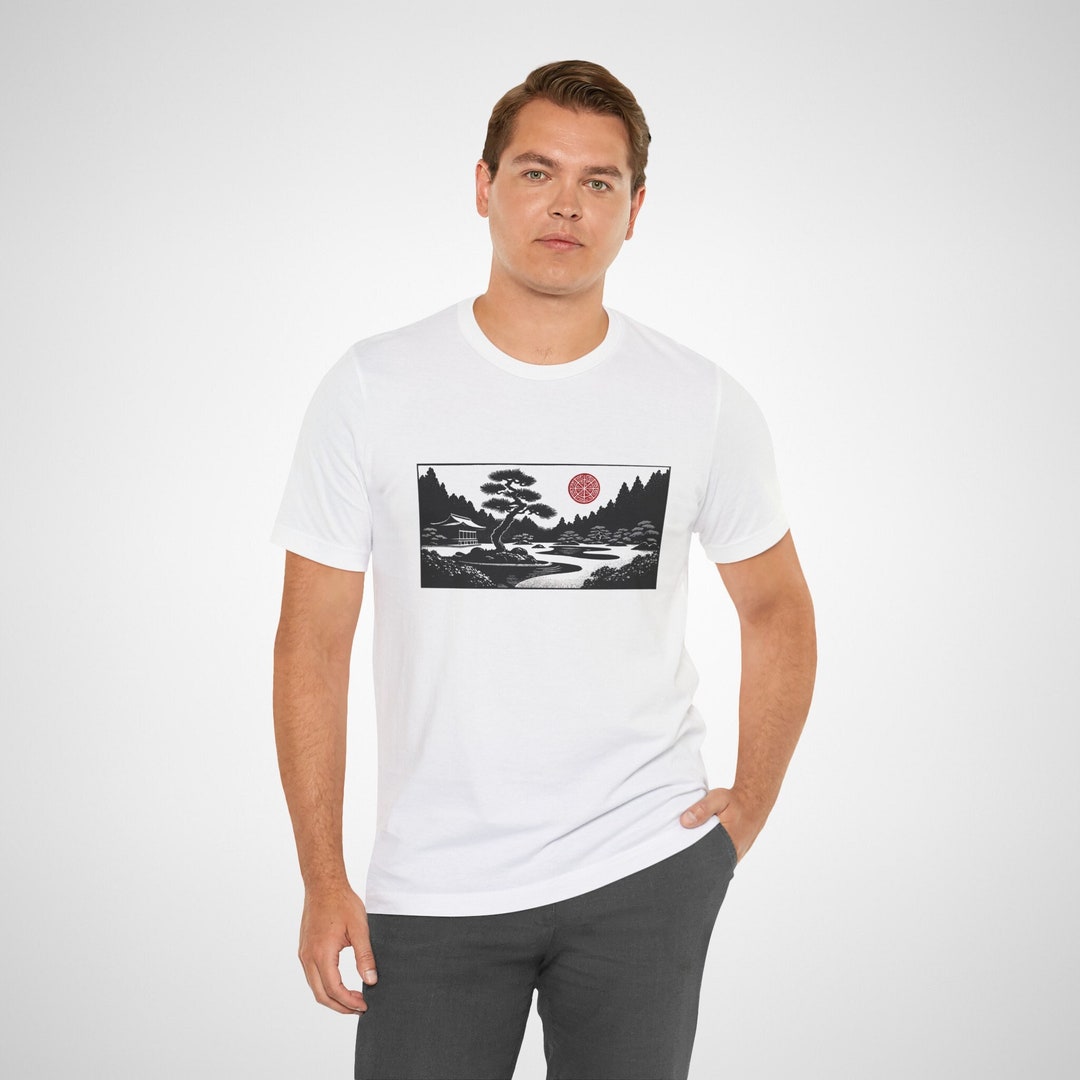Ryoanji Temple Zen Garden T-shirt | Zen Garden Kyoto Tee Japanese ...