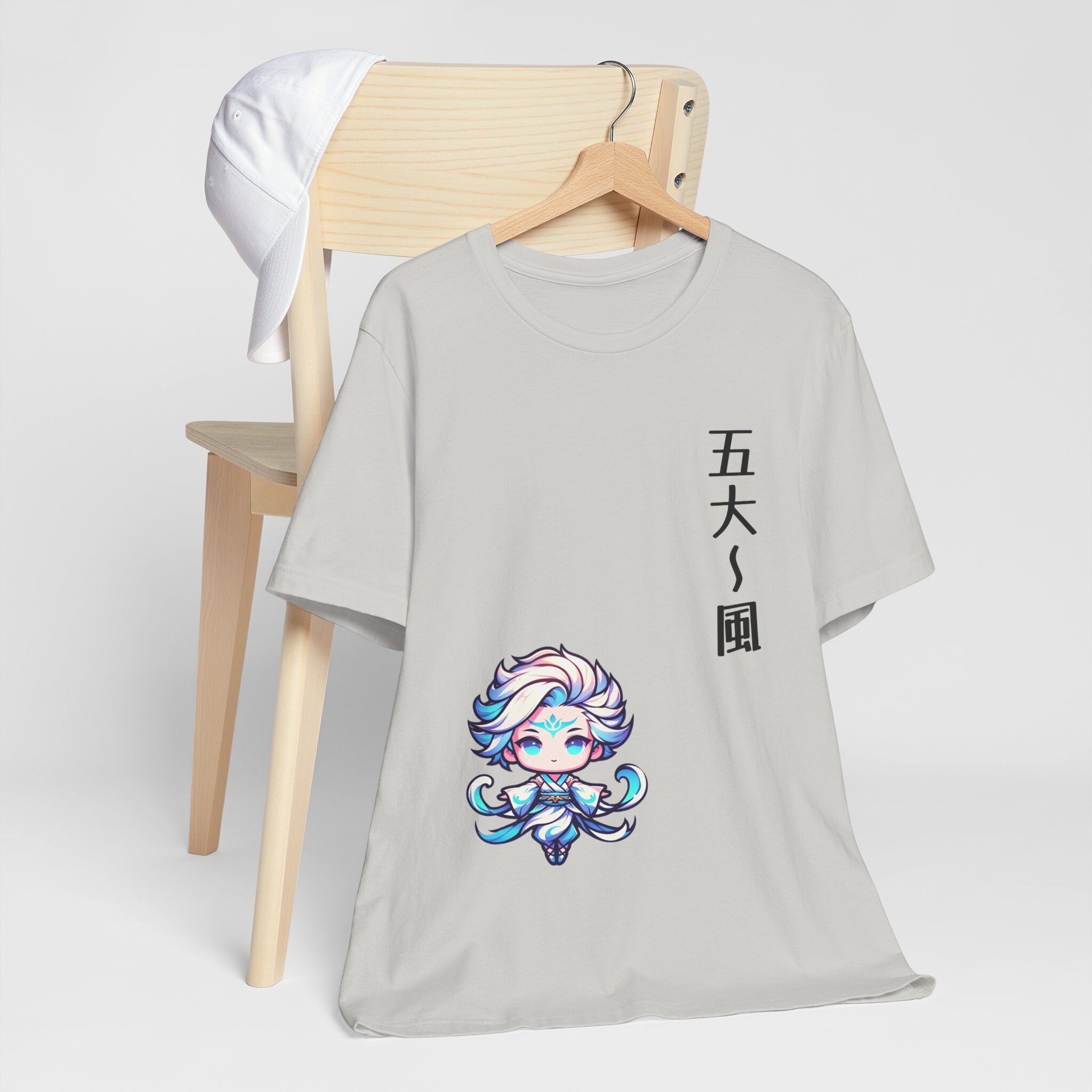 Wind Elemental Chibi Shirt Harajuku Fashion Kanji Avatar Anime Shirt ...