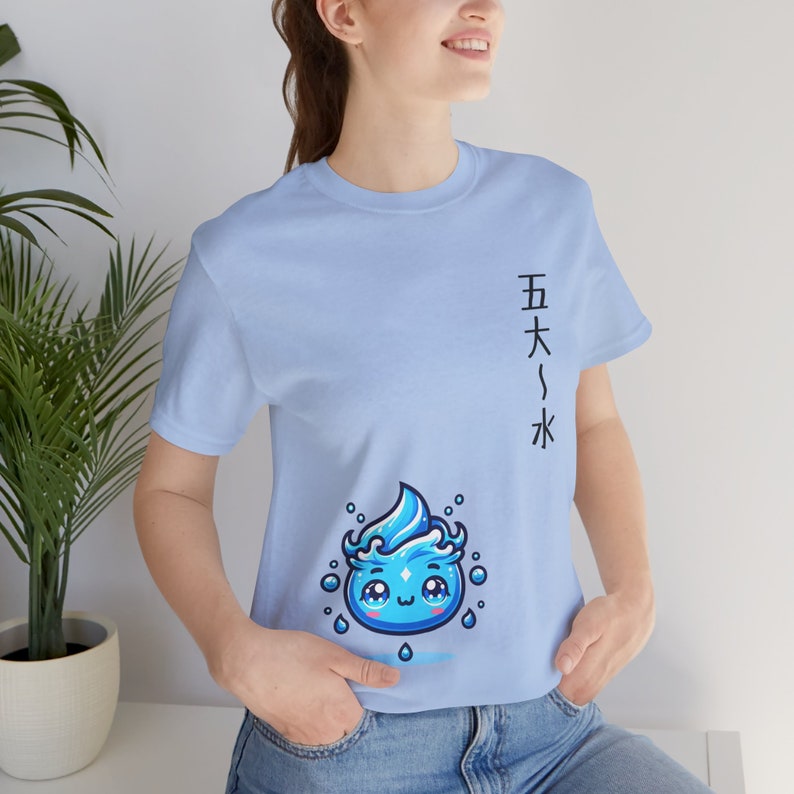 Water Elemental Chibi Shirt | Water Element Spirit Shirt Japanese ...