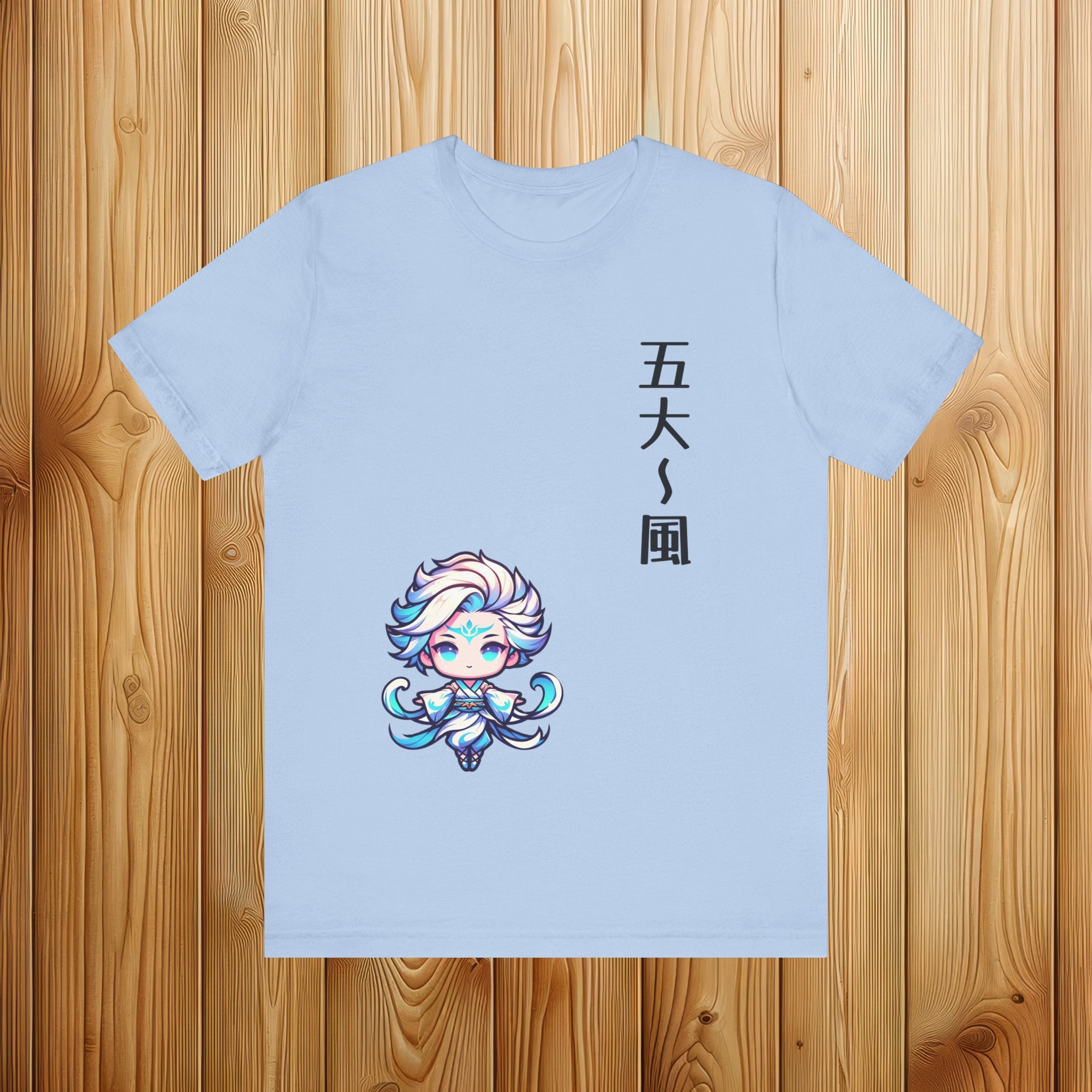 Wind Elemental Chibi Shirt Harajuku Fashion Kanji Avatar Anime Shirt ...