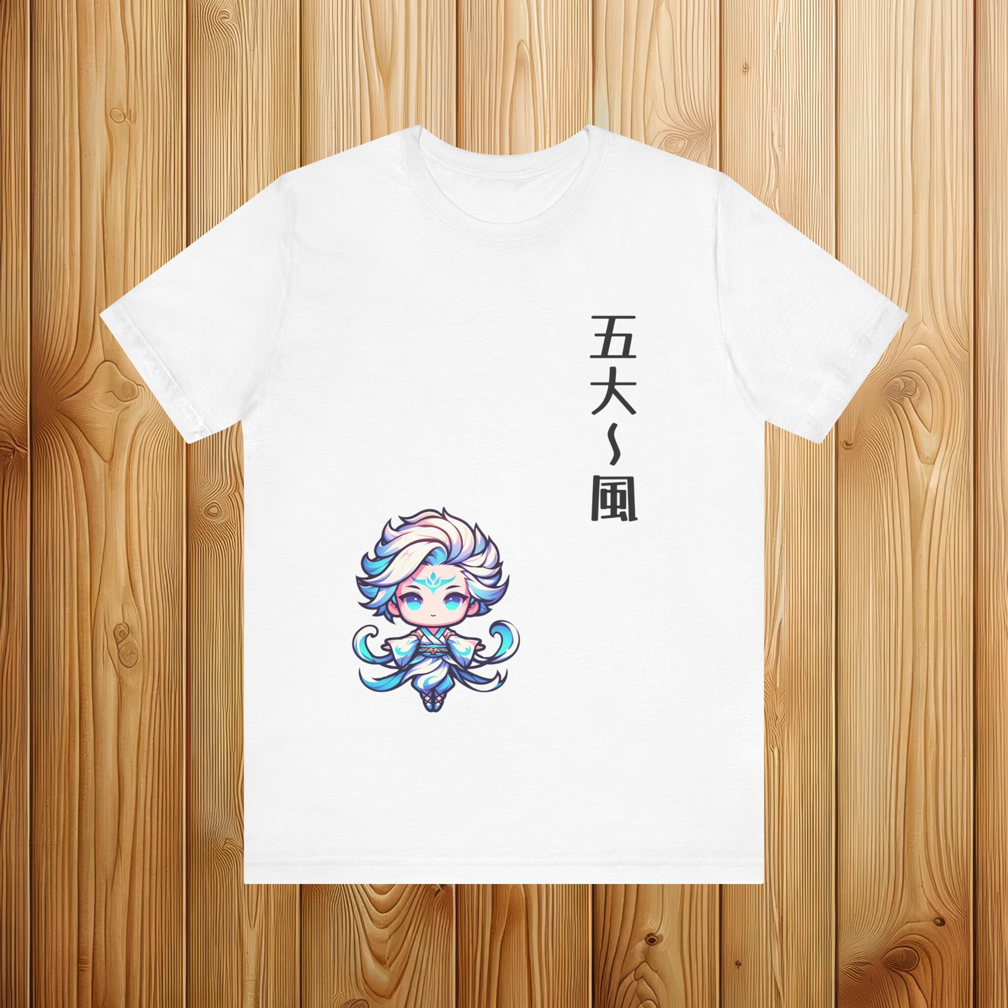 Wind Elemental Chibi Shirt Harajuku Fashion Kanji Avatar Anime Shirt ...