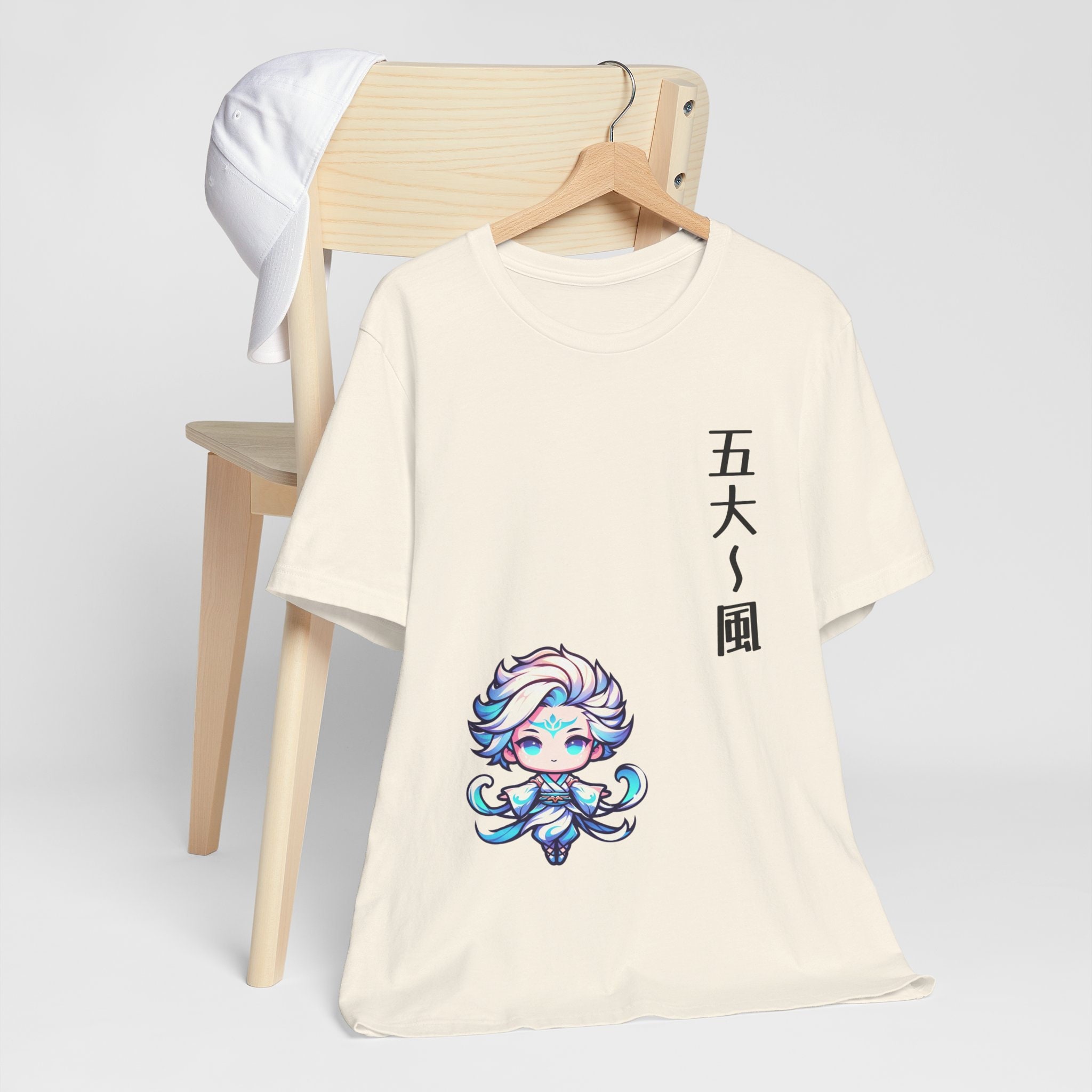 Wind Elemental Chibi Shirt Harajuku Fashion Kanji Avatar Anime Shirt ...