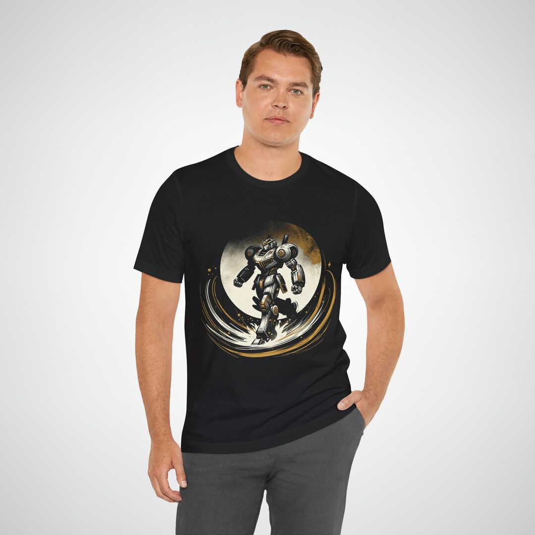 Giant Mech Warrior Tee | Gundam Inspired Shirt Mecha Anime Top ...