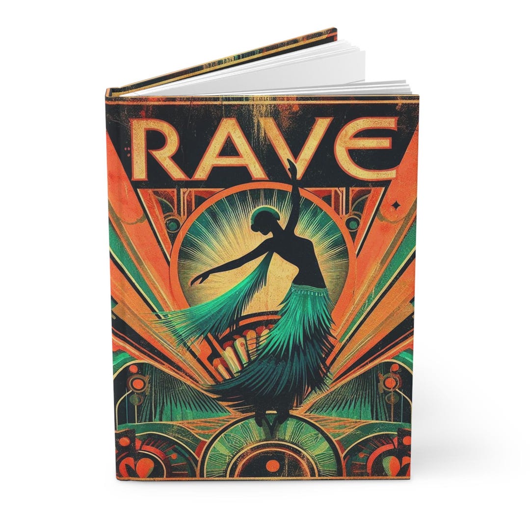 Vintage 1920s 'rave' Art Deco Antique Style Notebook Journal, Diary ...