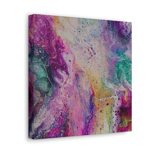 Unique & Vibrant Pastel Colors! Abstract Wall Art Canvas Print - Etsy