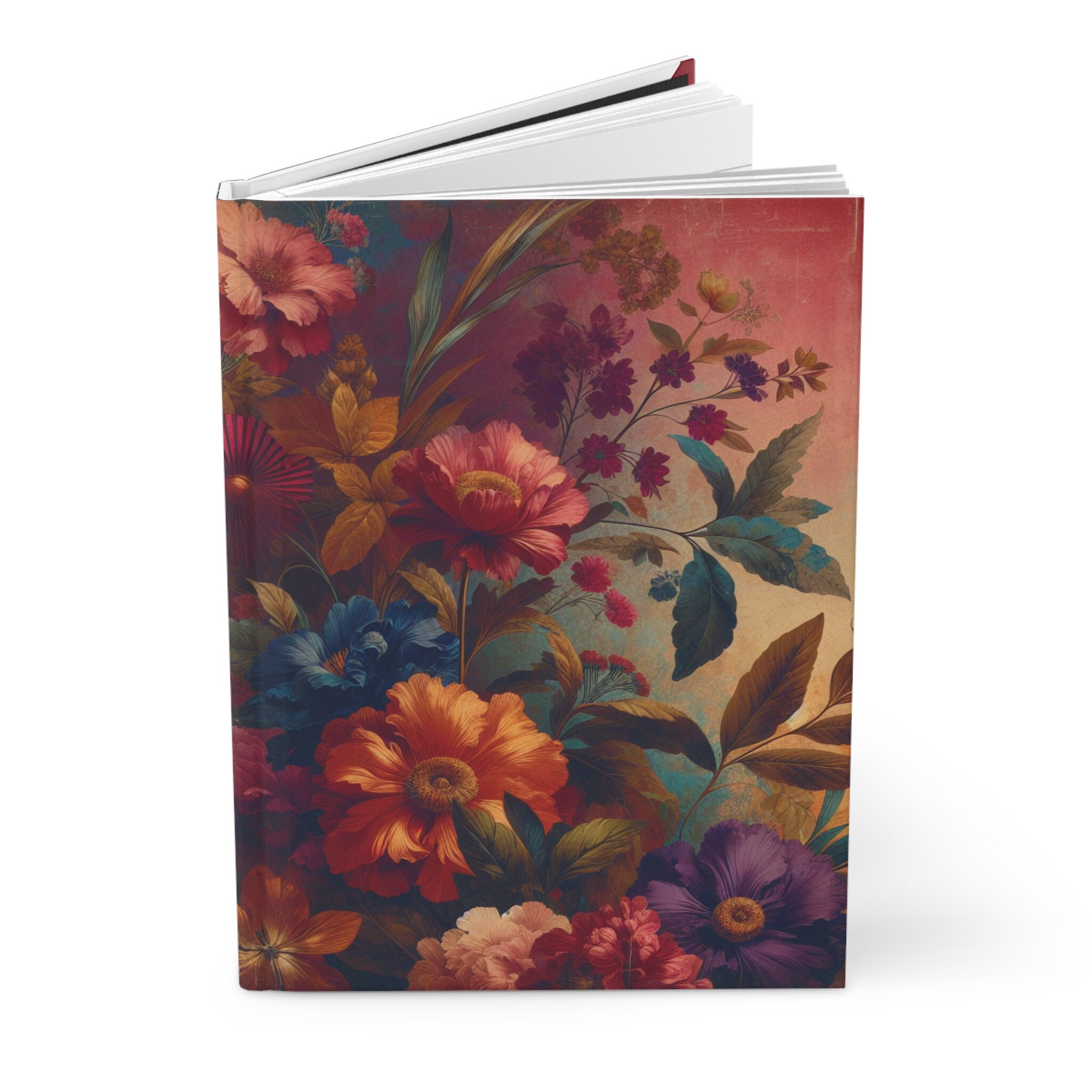 Beautiful Vintage Style Hard Cover Notebook - Etsy