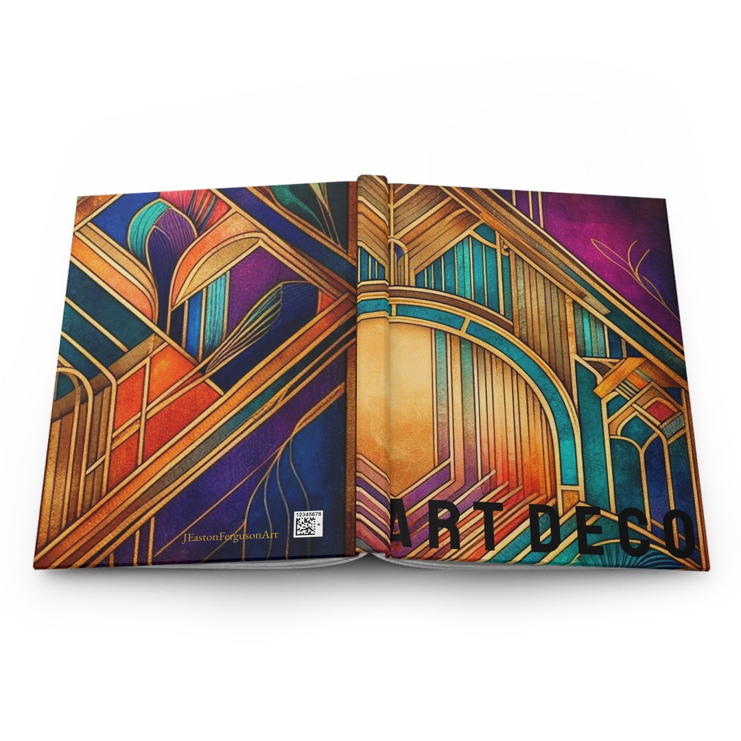 Vintage Bold & Edgy Art Deco Design Hardcover Journal Notebook - Etsy