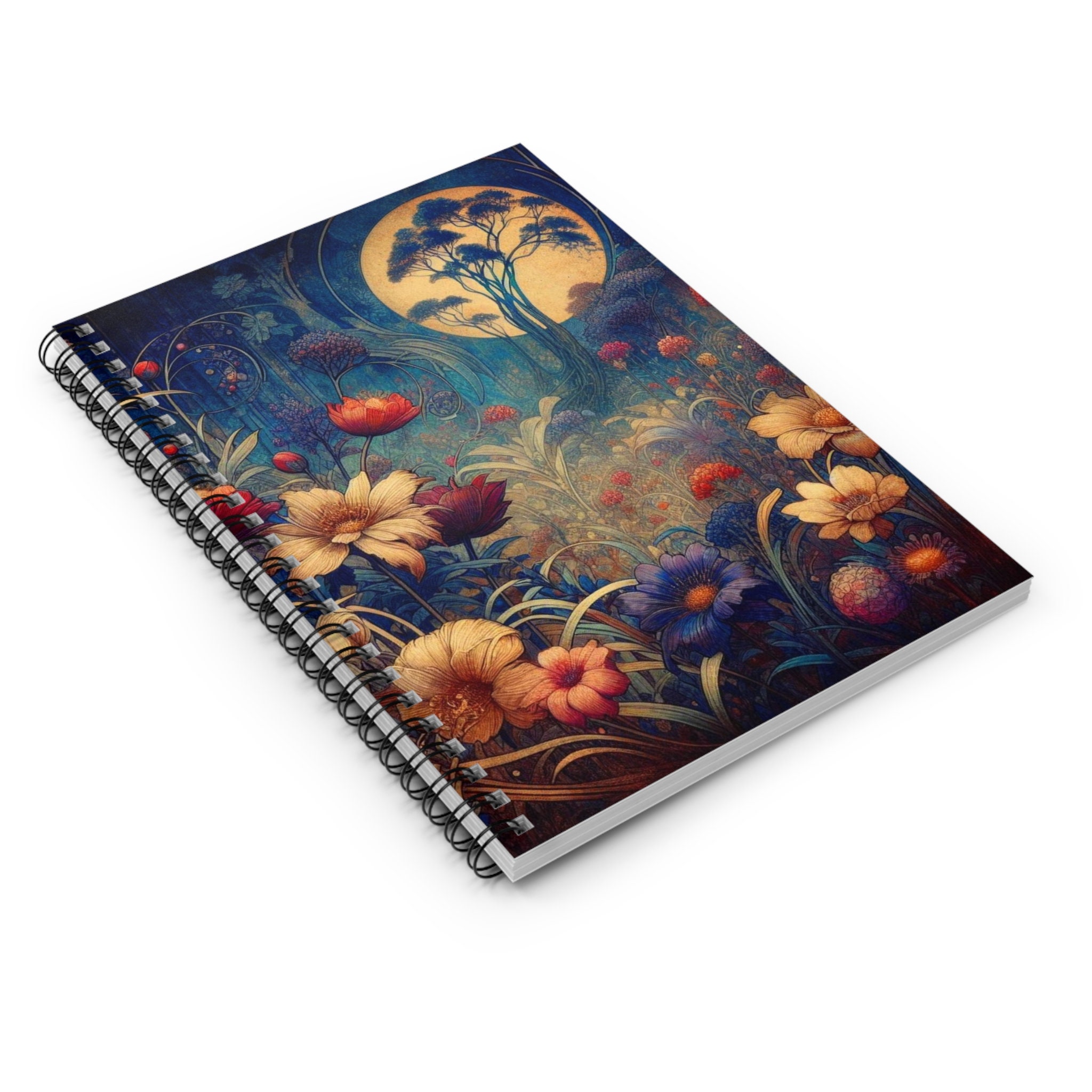 Vintage Art Nouveau Styled Spiral Notebook - Etsy
