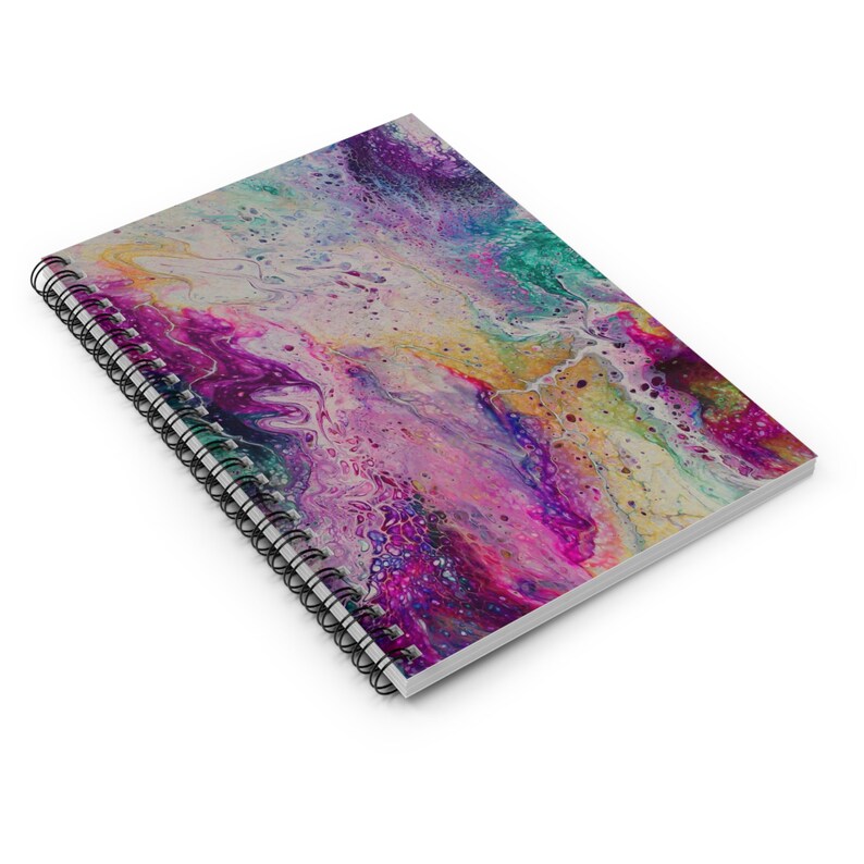 Pretty Pastel Colors Abstract Cover Art Spiral Notebook - Etsy