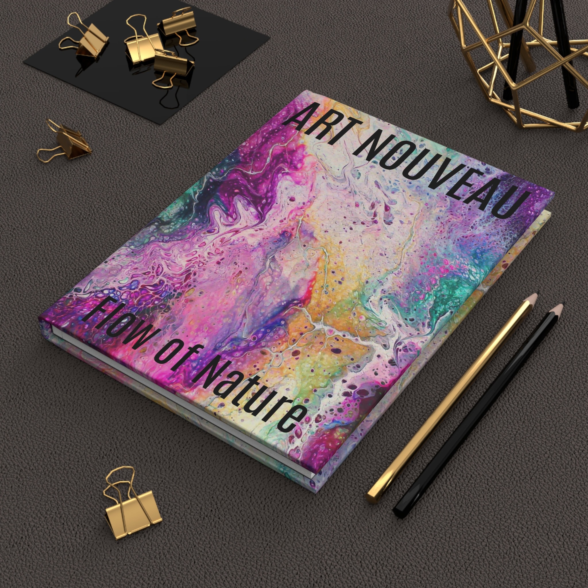 Art Nouveau 'flow of Nature' Art Hardcover Journal - Etsy