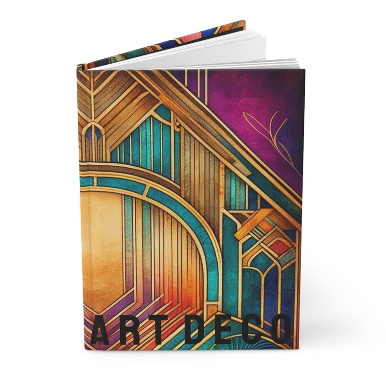 Vintage Bold & Edgy Art Deco Design Hardcover Journal Notebook - Etsy