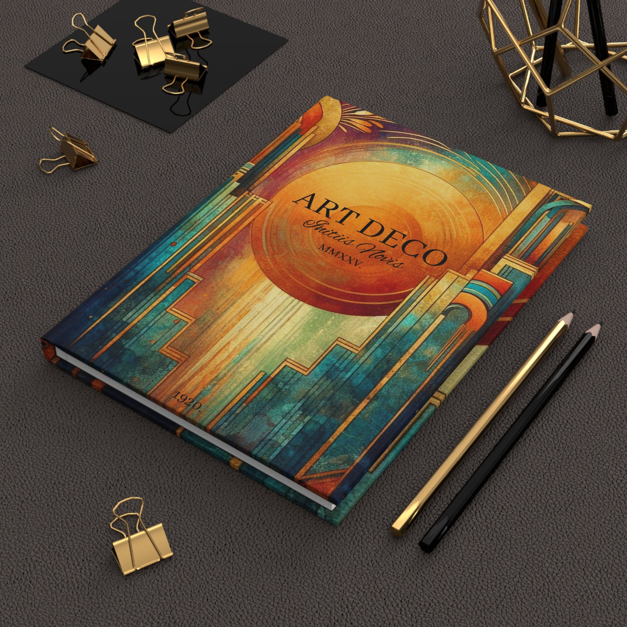 Vintage Art Deco 1920s Style Journal, Notebook, Diary, Sketchbook ...