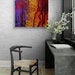 Striking & Vibrant Modern Art Statement! Edgy Abstract Wall Art Canvas ...