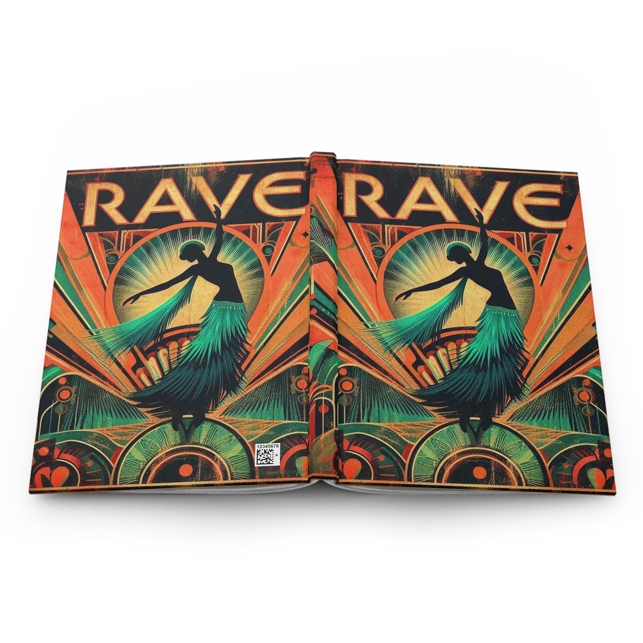 Vintage 1920s 'rave' Art Deco Antique Style Notebook Journal, Diary ...