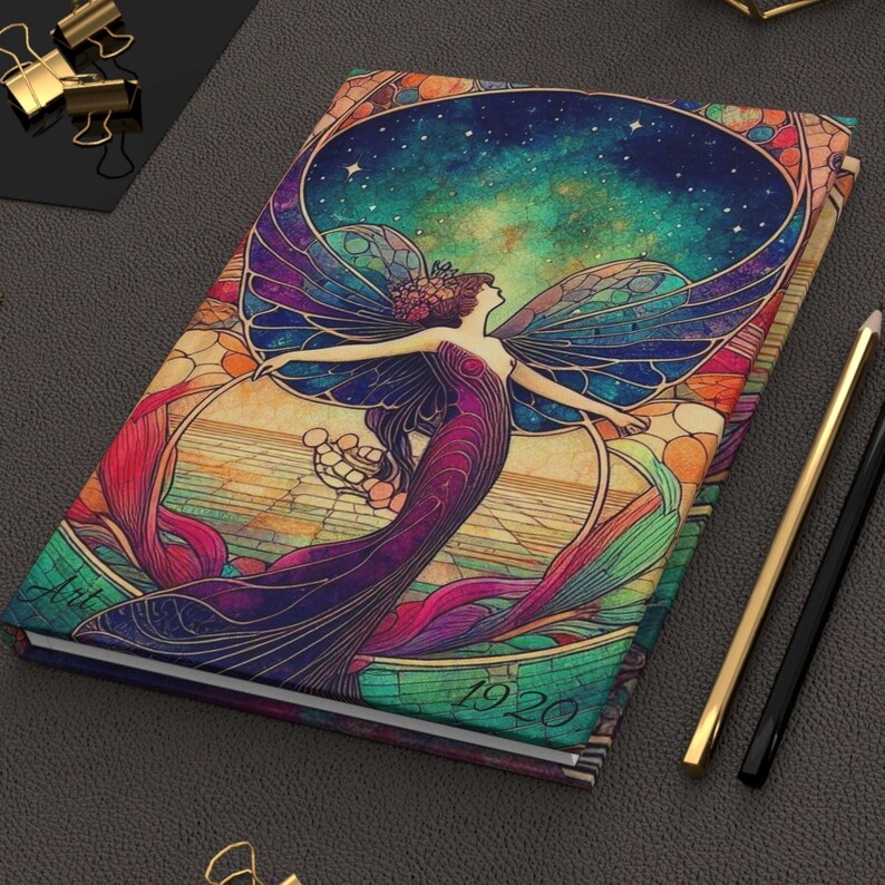 Vintage 1890s Art Nouveau Style Hardcover Journal Notebook - Etsy