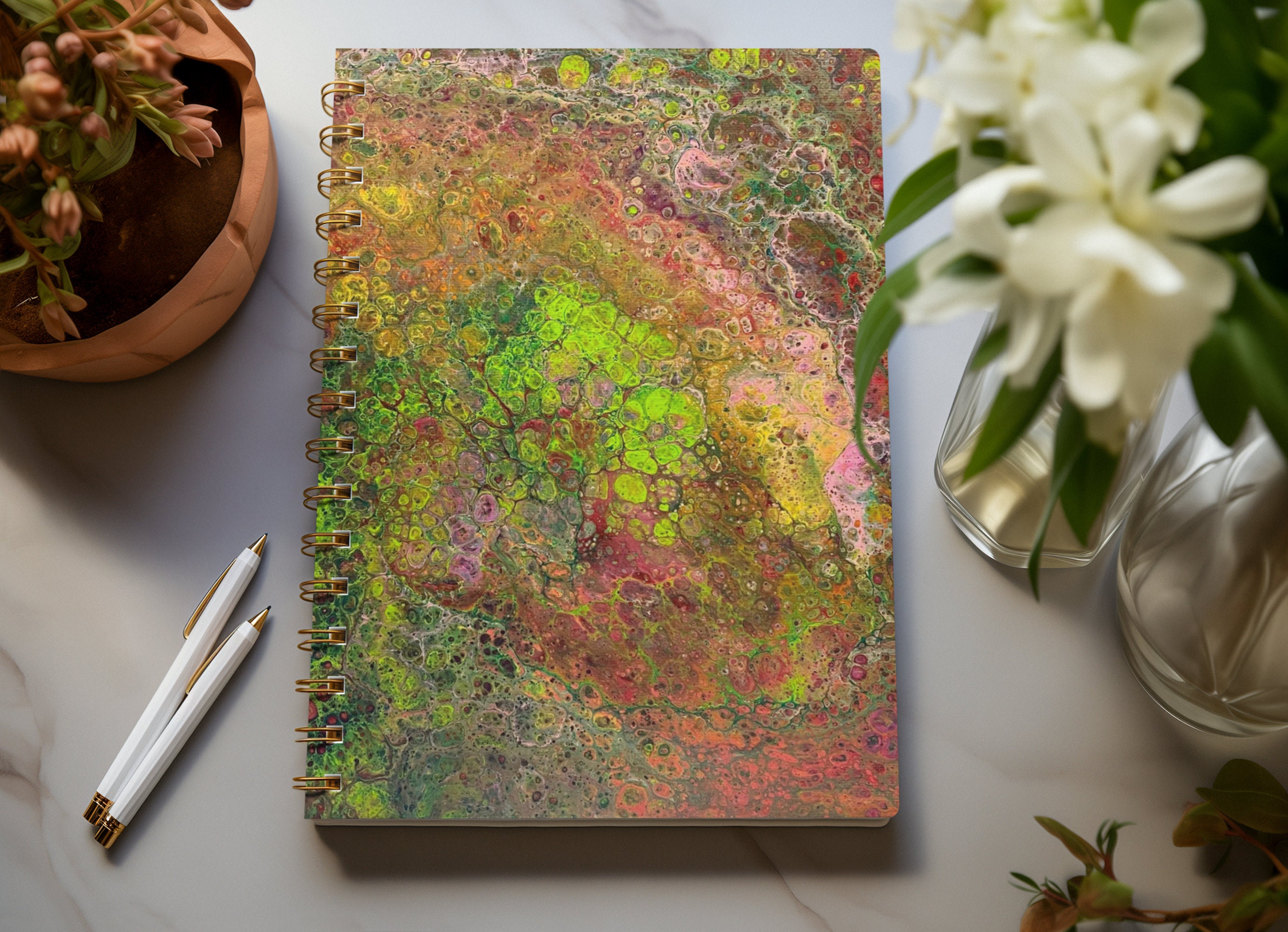 Beautiful Pastel Artsy Spiral Notebook - Etsy