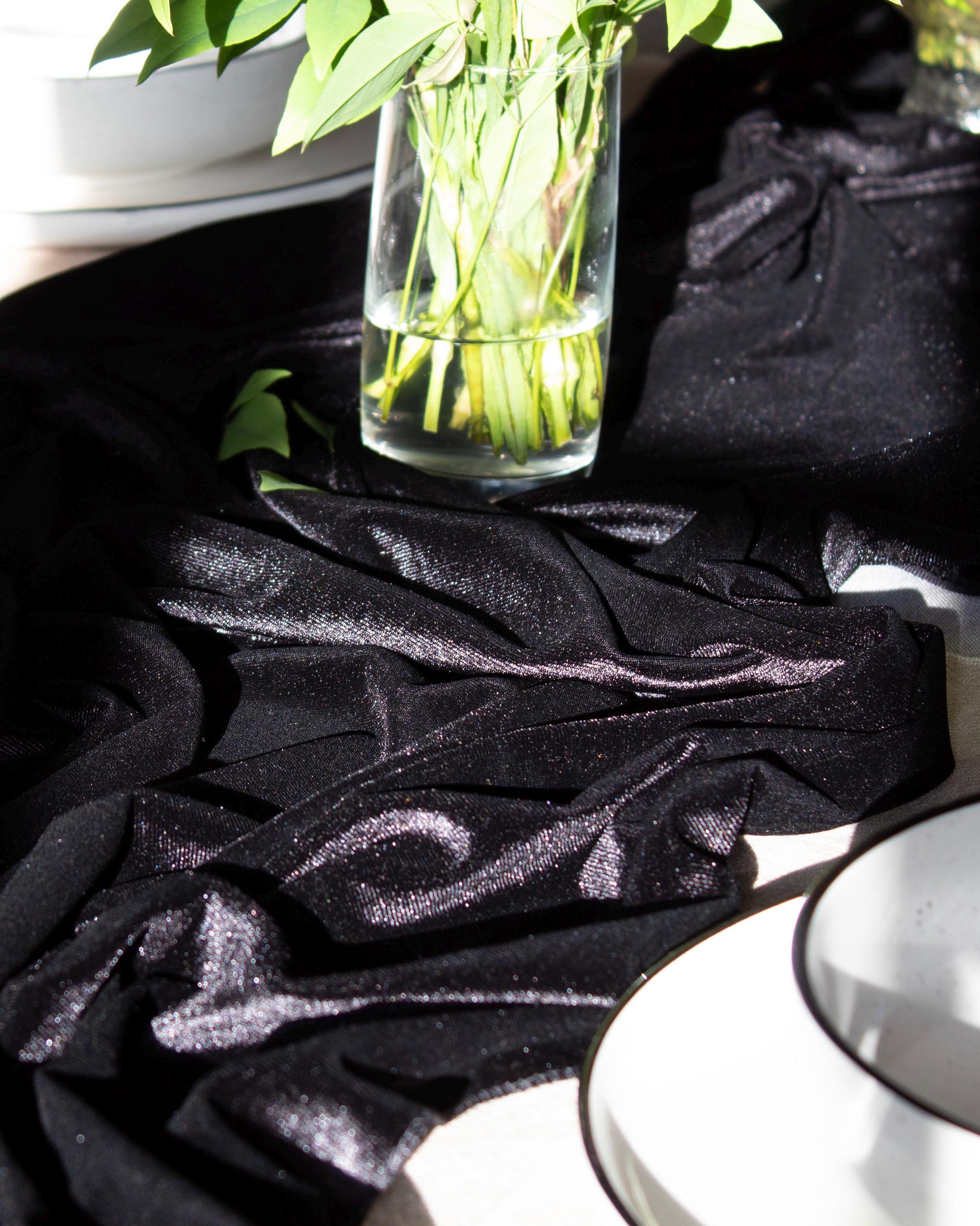 Luscious and Decadent Black Velvet Table Runner | 3 Metres | Weddings ...