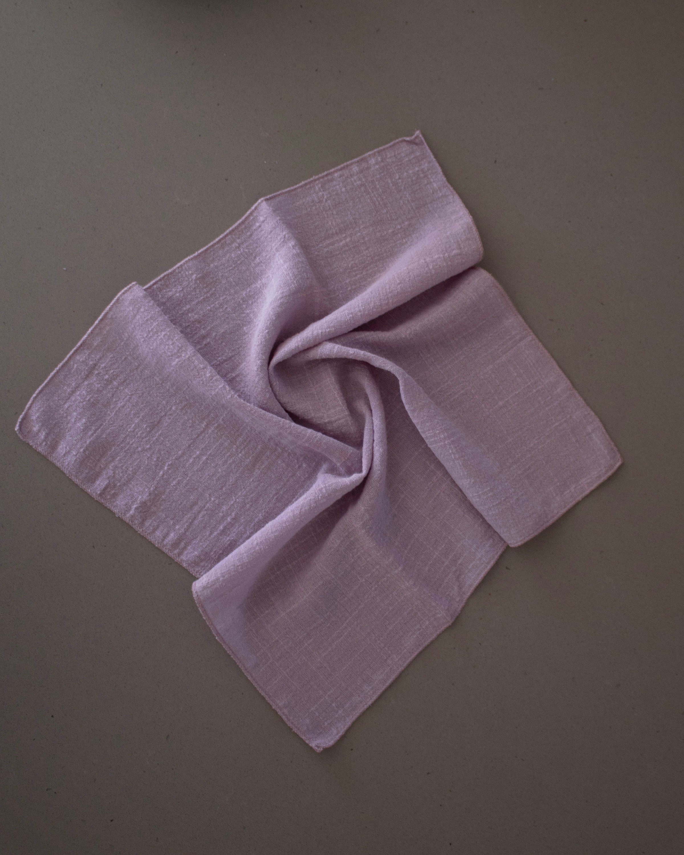 Lavender Mauve Purple 100% Linen Cloth Cotton Square Napkins 40cm X ...