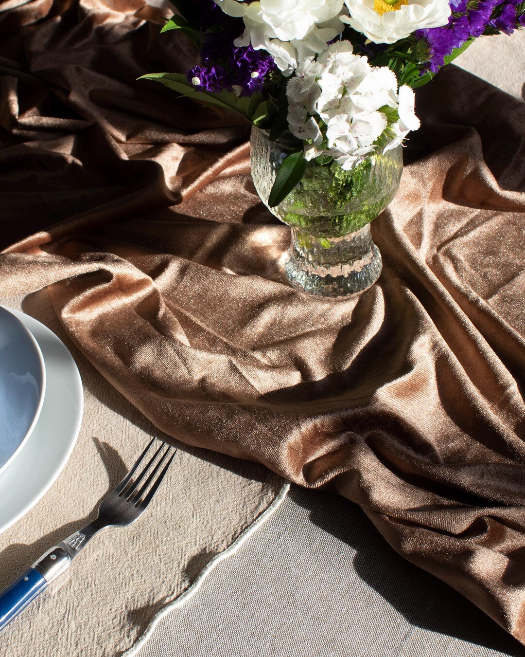Gold Velvet Table Runner – Heavyweight Crushed Velvet for Weddings ...