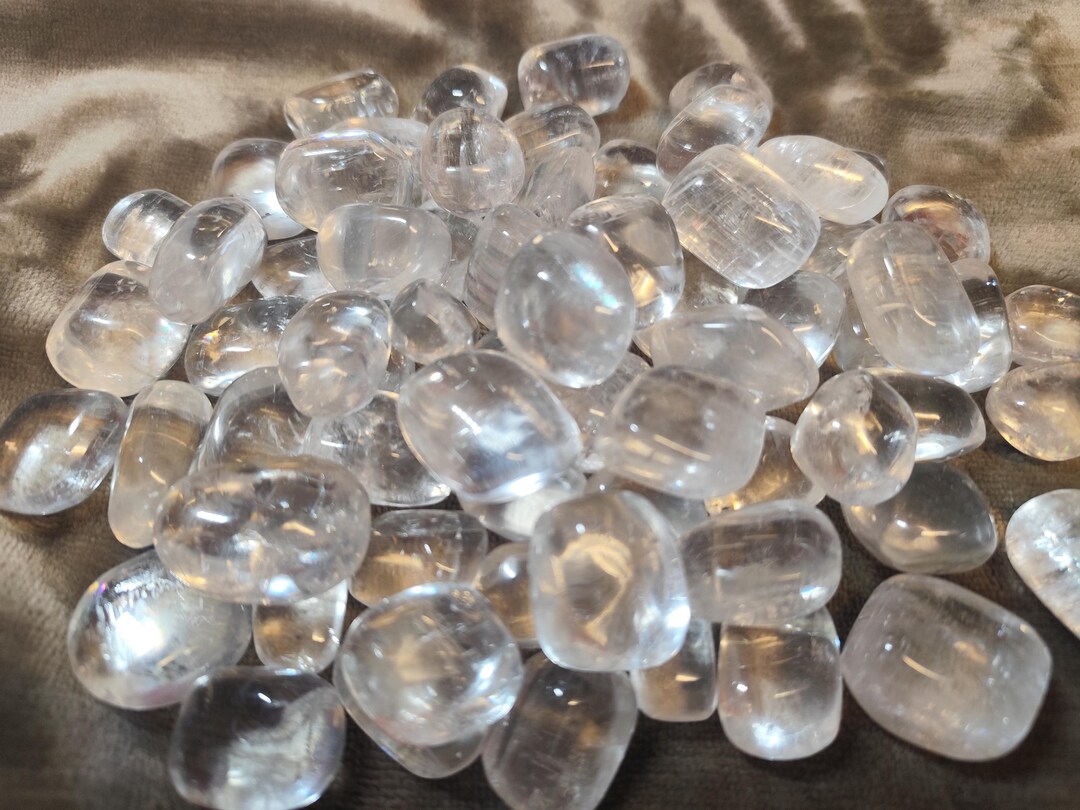 "optical" Calcite, Colorless, Tumbled Stone, 2/3 Cm. - Etsy