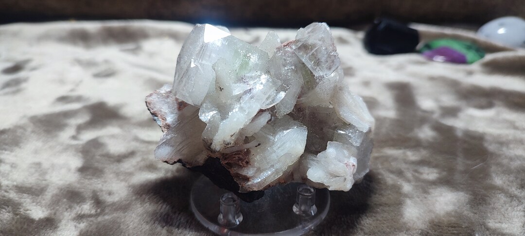 Apophyllite and Stilbite, Crystals, India - Etsy