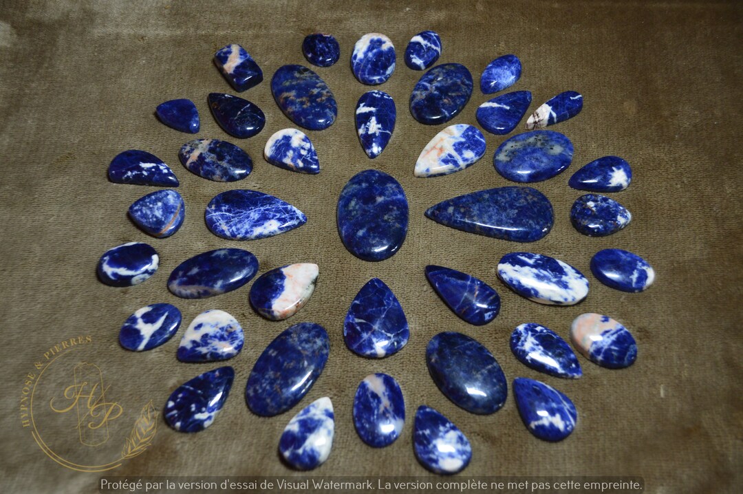 Sodalite, 1 Cabochon, 2.5/3 Cm, Brazil - Etsy