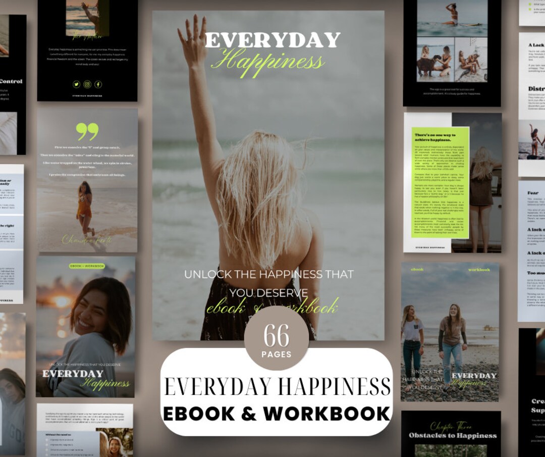 Everyday Happiness Ebook Workbook Master Resell Rights MRR & PLR ...